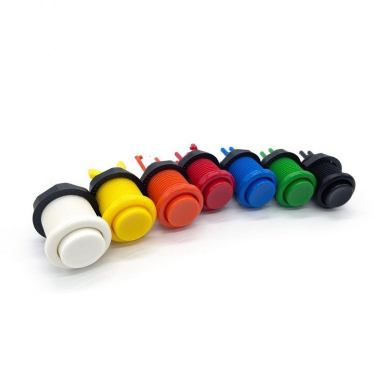 American concave arcade button with microswitch - Omniretro