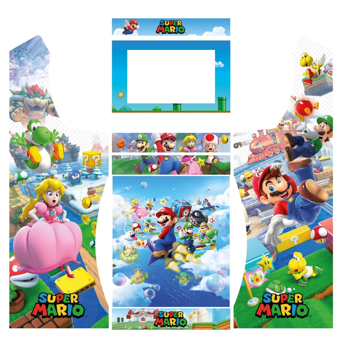 Kit bartop Pandora edition con pedestal curvo y puerta - Omniretro