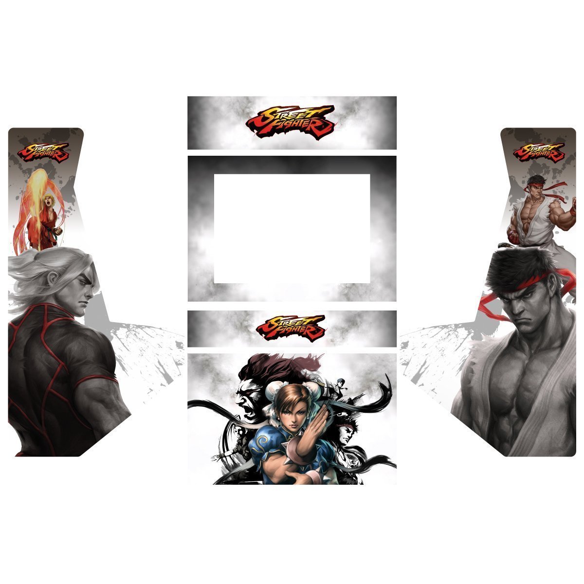 Vinis SF Ryu e Ken Bartop Parede Pandora Edition - Omniretro