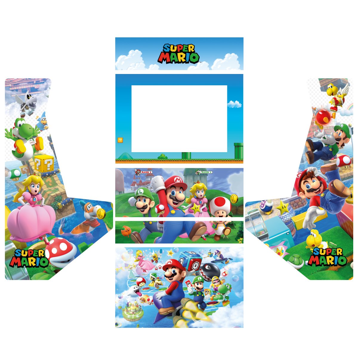 Kit Bartop Big Wallcade - Arcade Mural para 2 Jugadores - Omniretro
