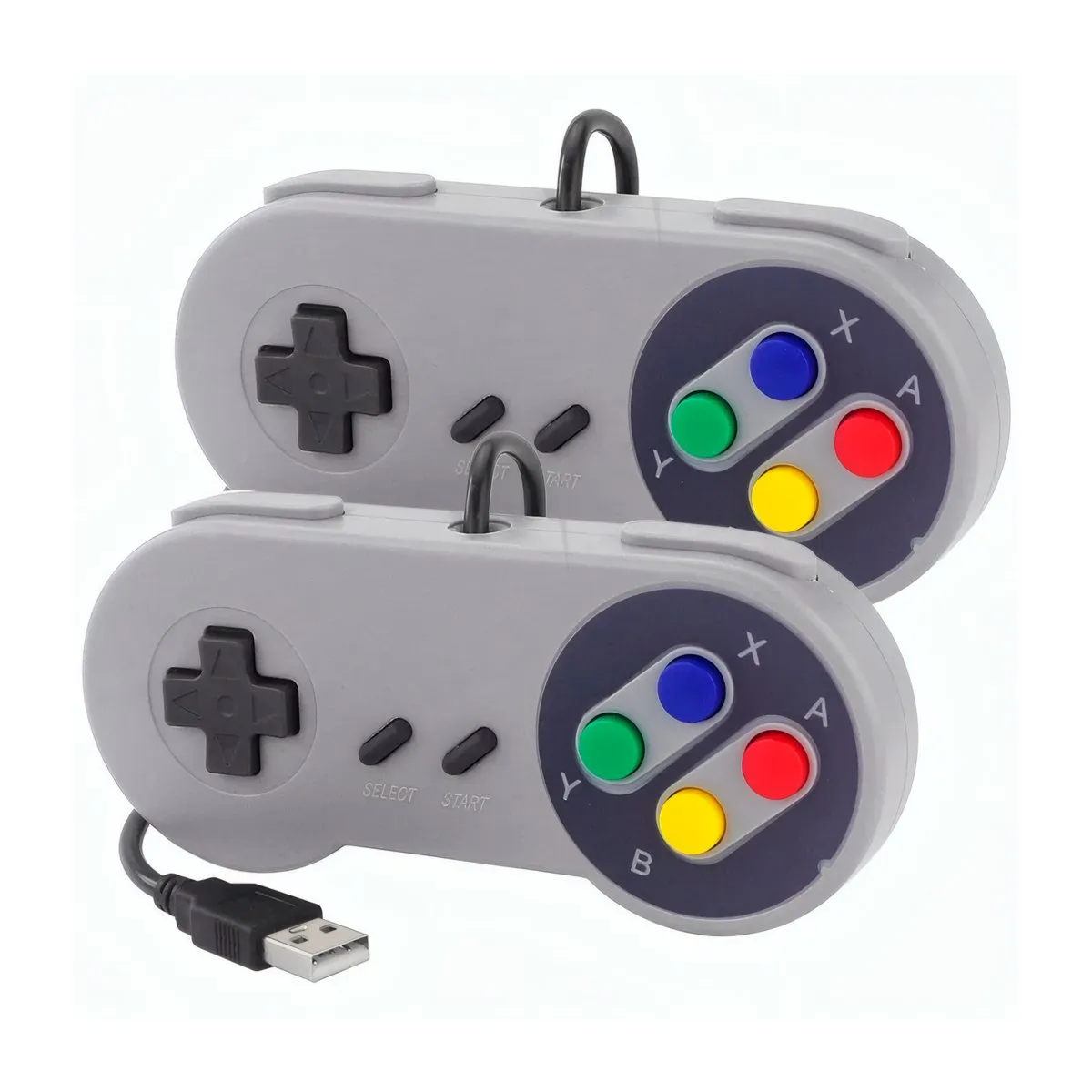 Mandos SNES USB para PC y Raspberry Pi | Pack de 2 - Omniretro